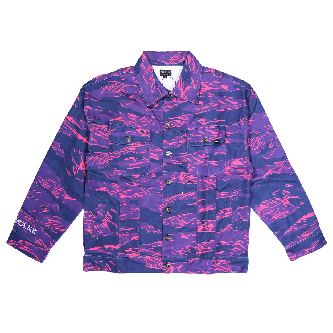 1.3 S.W.A.N.K Purple Tiger Camo Trucker Jacket